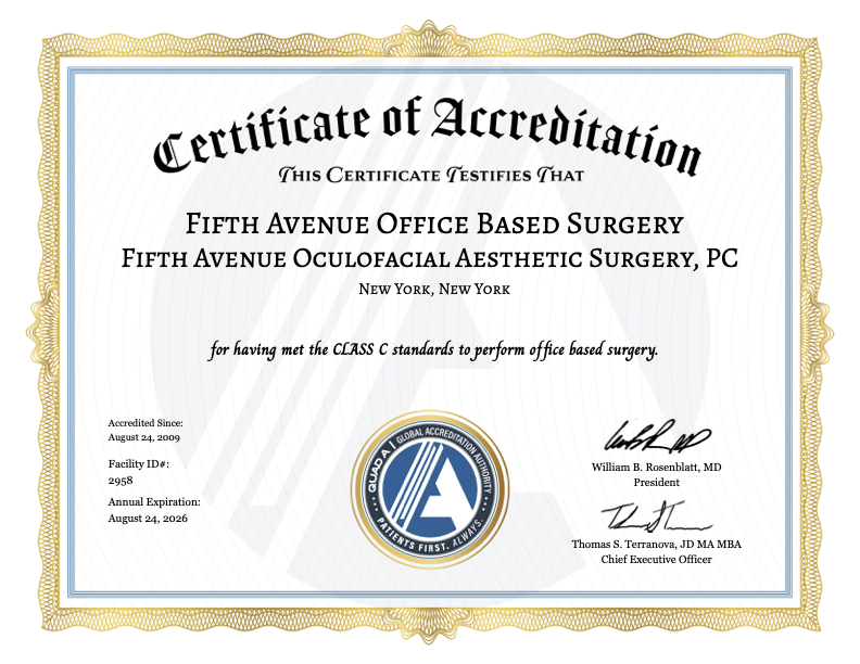 Fifth Avenue Associates - AAAASF Certified Operating Room